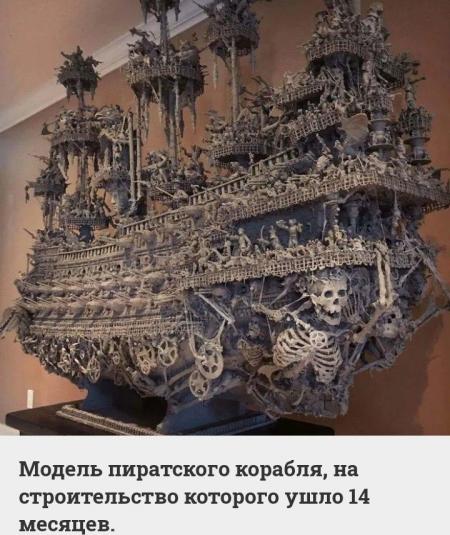Модель пиратского корабля на строительство которого ушло 14 - выпуск ...